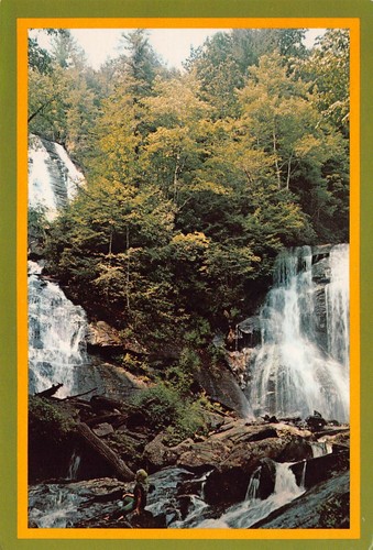 Helen GA Georgia Chattahoochee Forest Anna Ruby Waterfalls Falls Vtg ...