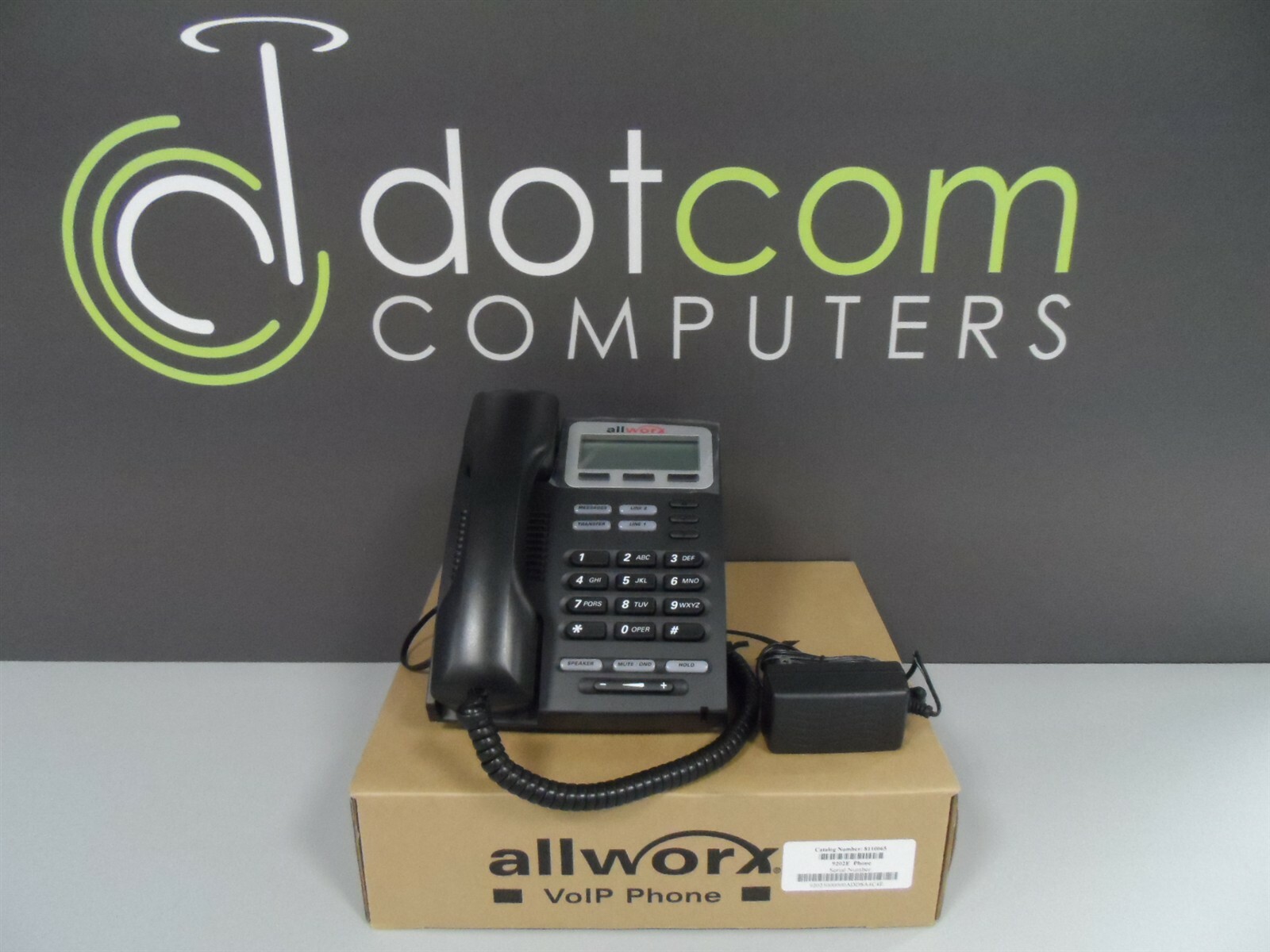 Allworx NEW 9202E Voip IP Display Phone POE 6X 10X 24X 8110065 24v ...