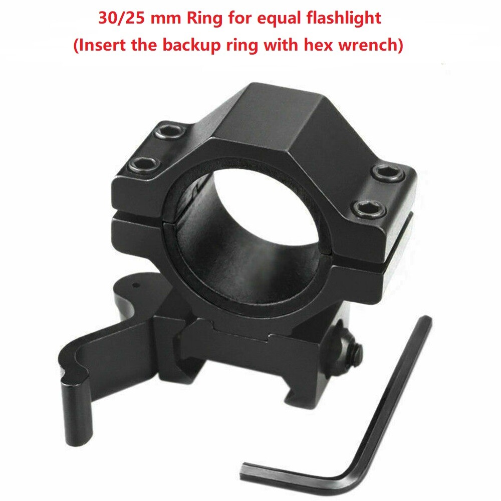 Quick Release 30mm/25.4mm 1" Rings 20mm Weaver/Picatinny Rail Scope ...