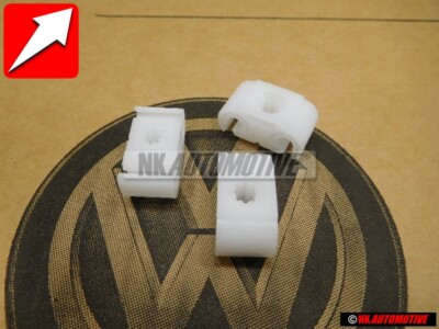 3x Original VW 2 Point Brake Pipe Line Retaining Clip Holder Bracket ...