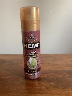 Moist Hemp Instant Bronzing Sunless Moisturizer 3-in-1 Dark 7 fl oz ...