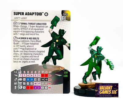Marvel Heroclix Super Adaptoid #047a w/ Card Avenger 60th Anniversary ...