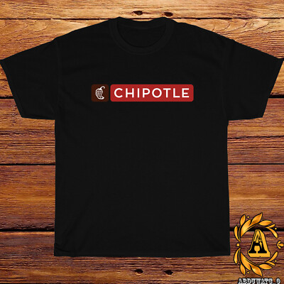 New Chipotle Restaurant Logo Black/Sport Grey/White/Navy/Red T-Shirt S ...