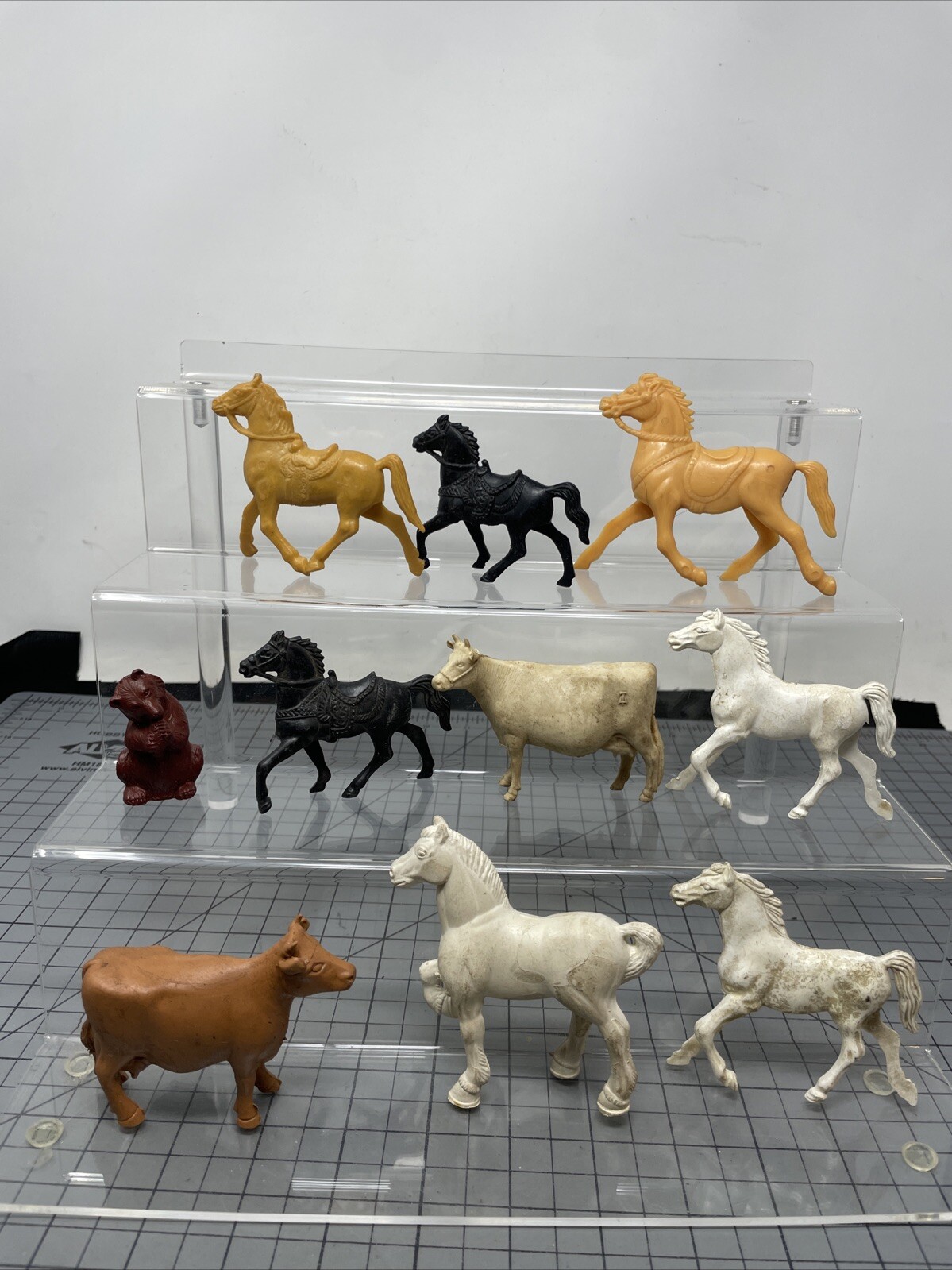 Vintage 1960's / 70s Lot Cow Bear Horses Marx MPC Tim Mee Plastic | eBay