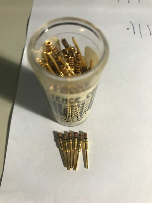 Matrix male gold contact pins, 5000-054-20, Mil M39029/4-110, a lot of ...