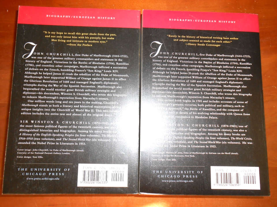 Winston S. Churchill MARLBOROUGH: His Life and Times Vol i & ii Set ...