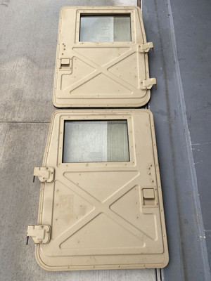 AM General Humvee Hmmwv Hummer H1 Flat X Doors (Passenger Front+ Driver ...