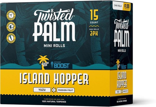 Twisted Palm Natural Pre-Rolled Rolling Paper Wrap Palm Leaf | 2 Mini ...