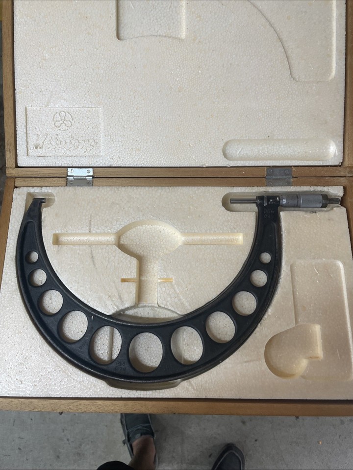 VIN 6-12” .0001” Outside Micrometer Set In Wood Boxes With Standards ...