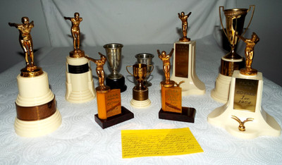 SWIMMING TROPHYS J.P. McCaskey H.S. LANCASTER, PA. EDWARD SCHWAR 1952 ...