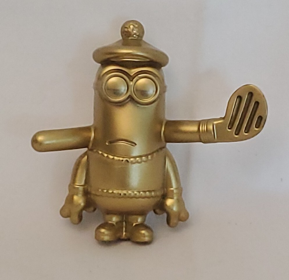 McDonalds Despicable Me Rise of Gru Minions Golden Minion Figure Rare ...