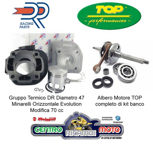 Set Groupe Thermique DR Vilebrequin Top 70 Cc beta Quadra 50 2T 1993/ ...
