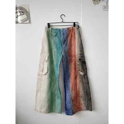 Charles Jeffrey Loverboy Ombré Tye Dye Cargo Pant | eBay