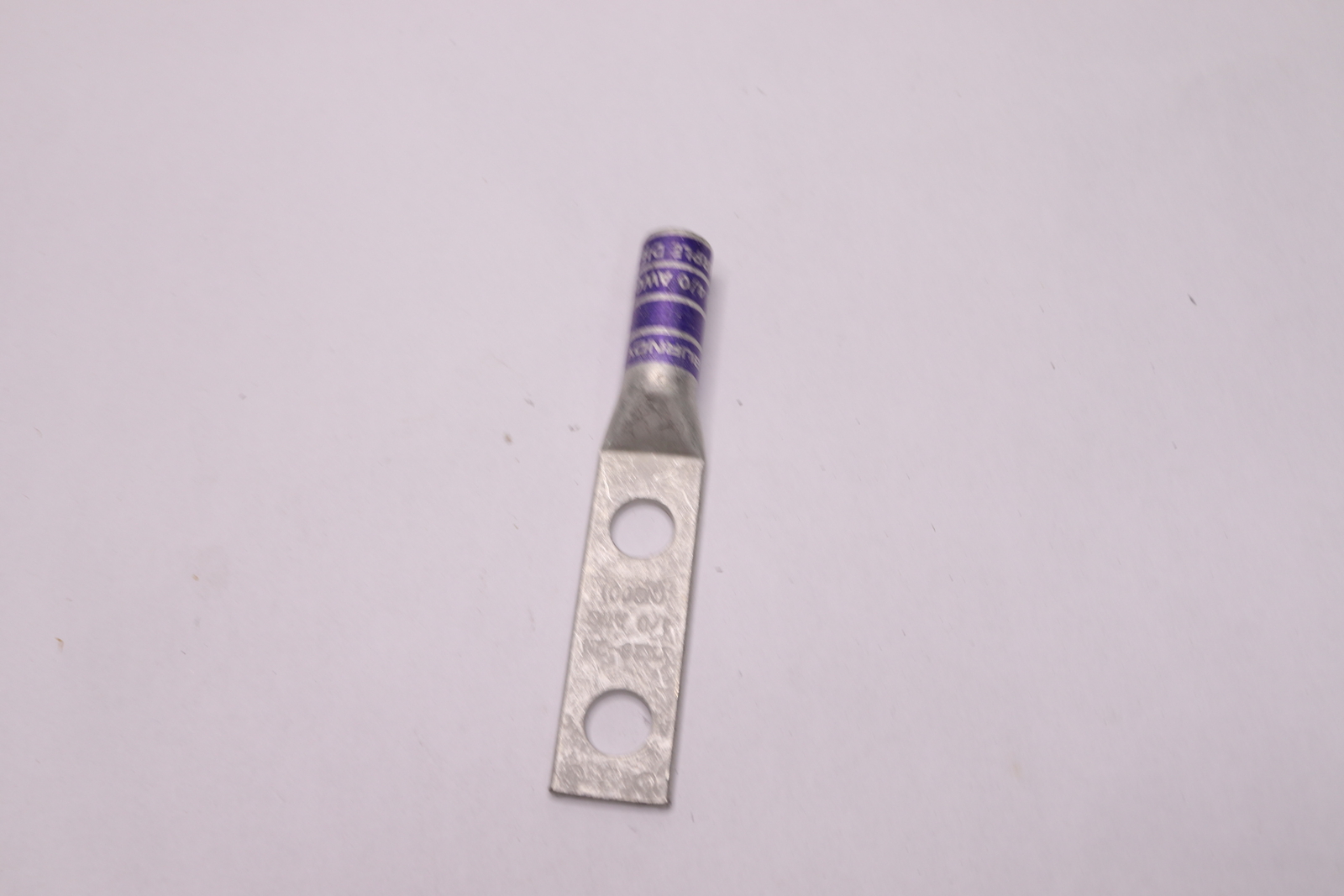 10pcs BURNDY Two-hole Lug Compression Connector Straight Barrel Size 4/ ...