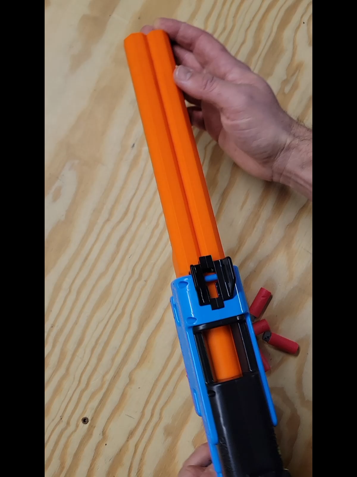 Double Barrel Mod For Nerf Rival Fate Blaster InLine Clip -6 Round 12 ...