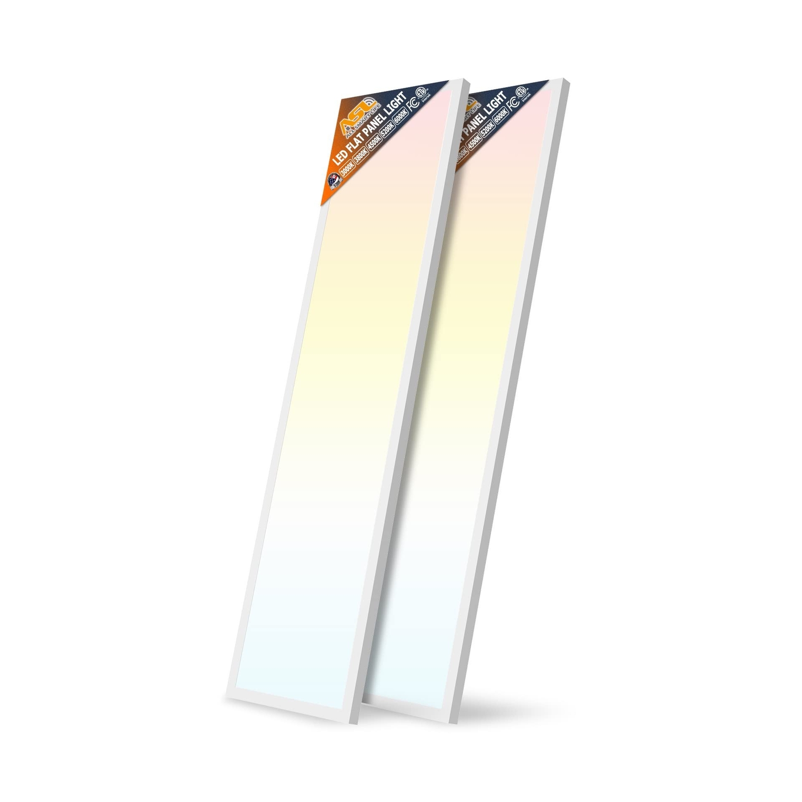 1x4 Led Flat Panel Light Surface Mount Ceiling Light, 5CCT 3000K/3800K ...