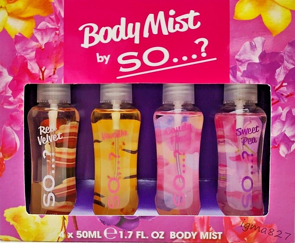 So...? Women Body Mist Set 4 x 50ml - 8 different sets | eBay UK