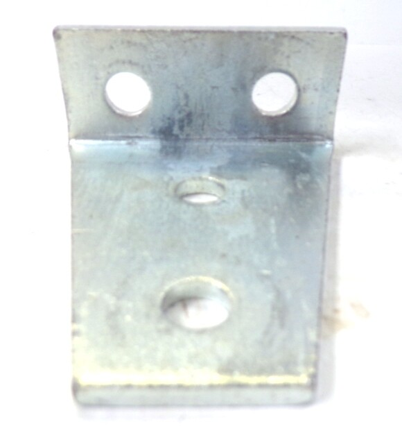 GUSSETED STRUT SHELF BRACKET, 4 HOLE, ZINC PLATED STEEL, 4-1/4" OAL, 1/ ...