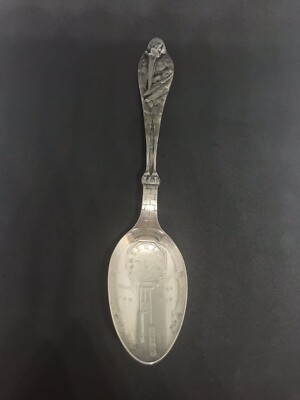 ANTIQUE STERLING SILVER REED & BARTON BABY SPOON STORK FIGURAL ROBERT ...