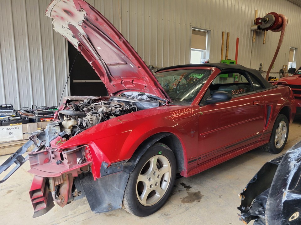 2001 Ford Mustang Driver Left Front Door Assy Power Lock Laser Red ...