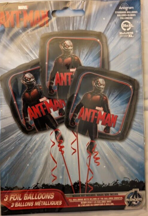Anagram #30896 MARVEL ANT-MAN 3pk - Foil Mylar Balloon Birthday Party ...
