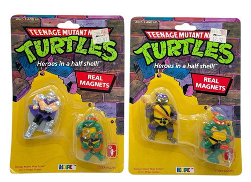 Rare! VTG 1988 TMNT Turtles NOS Refrigerator Magnets Shredder ...