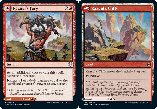 1x Kazuul's Fury // Kazuul's Cliffs NM-Mint, English - Zendikar Rising ...