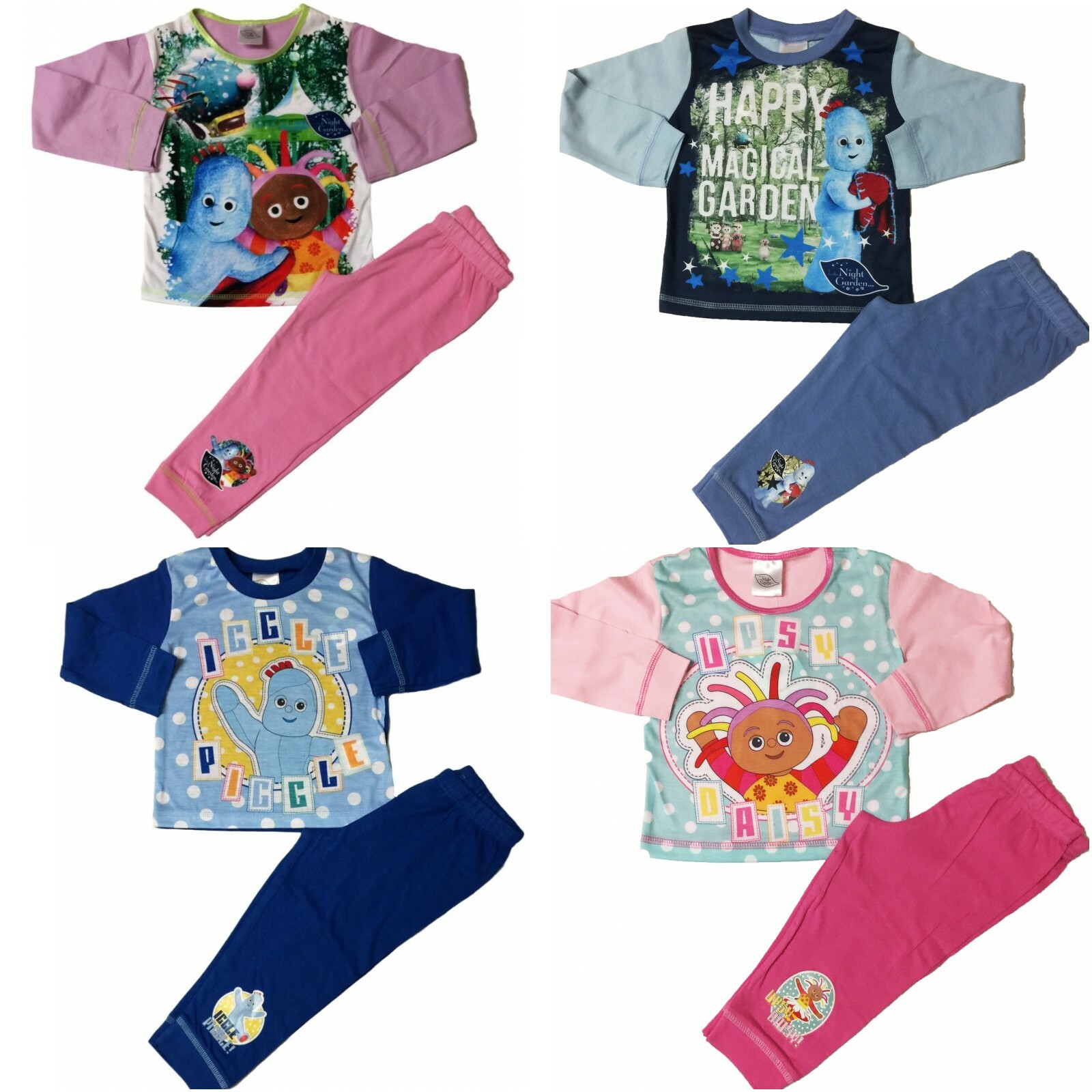 In The Night Garden Iggle Piggle Upsy Daisy Boys & Girls Pyjamas Pjs ...