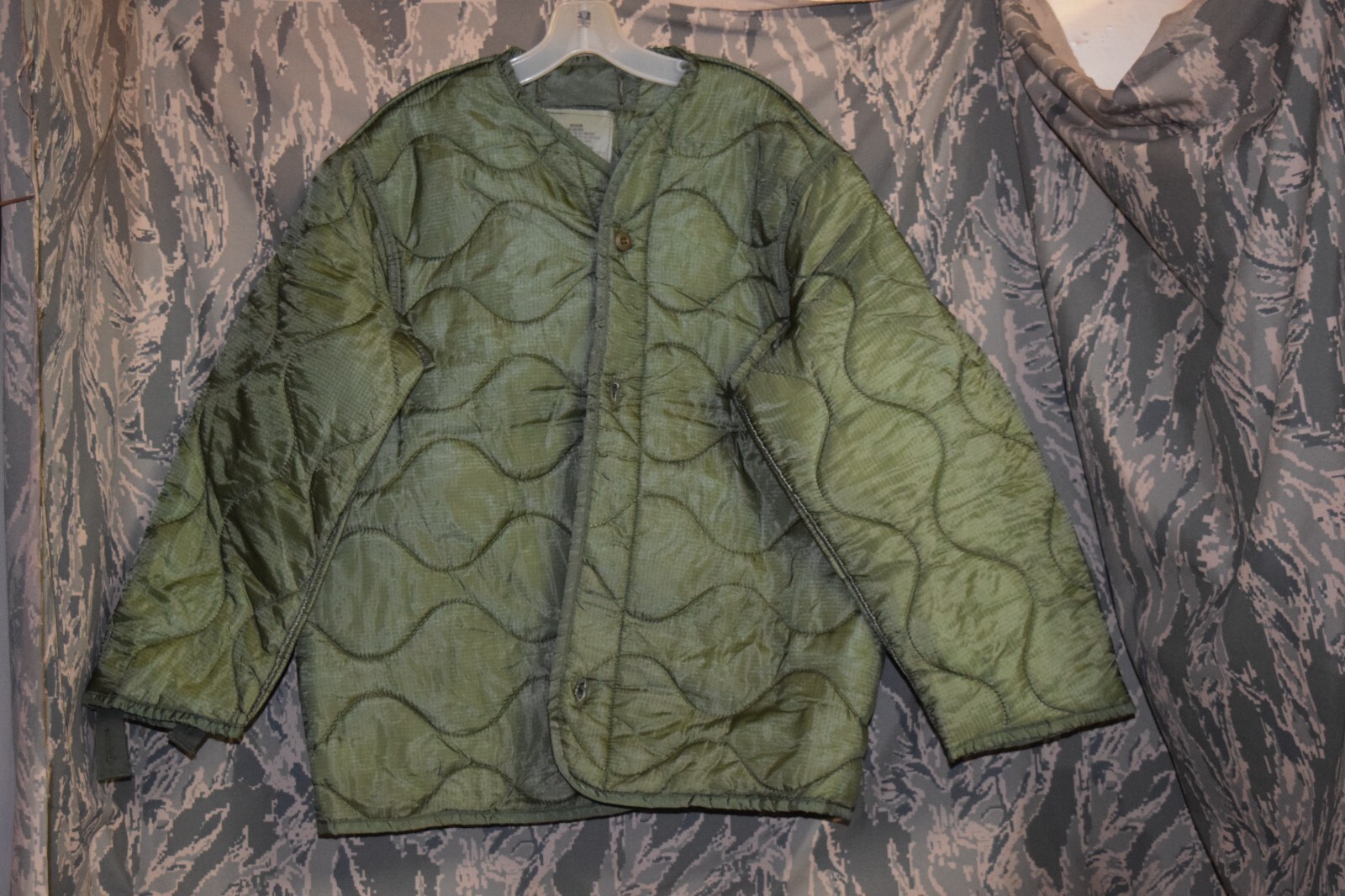 *Military cold weather field coat camouflage with liner medium long k ...