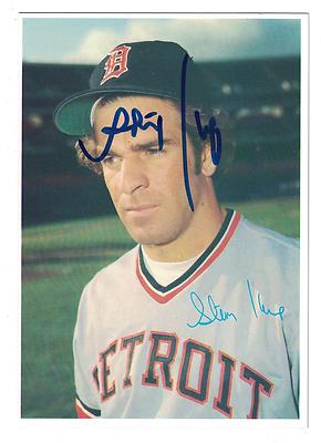 STEVE KEMP AUTOGRAPHED 1981 TOPPS JUMBO 5X7 BASEBALL CARD SIGNED ...