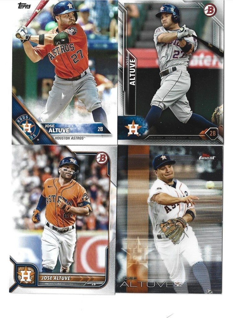 Jose Altuve baseball cards (4) Houston Astros C | eBay