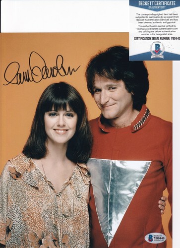 PAM DAWBER signed (MORK & MINDY) Mindy McConnell 8X10 photo BECKETT BAS ...