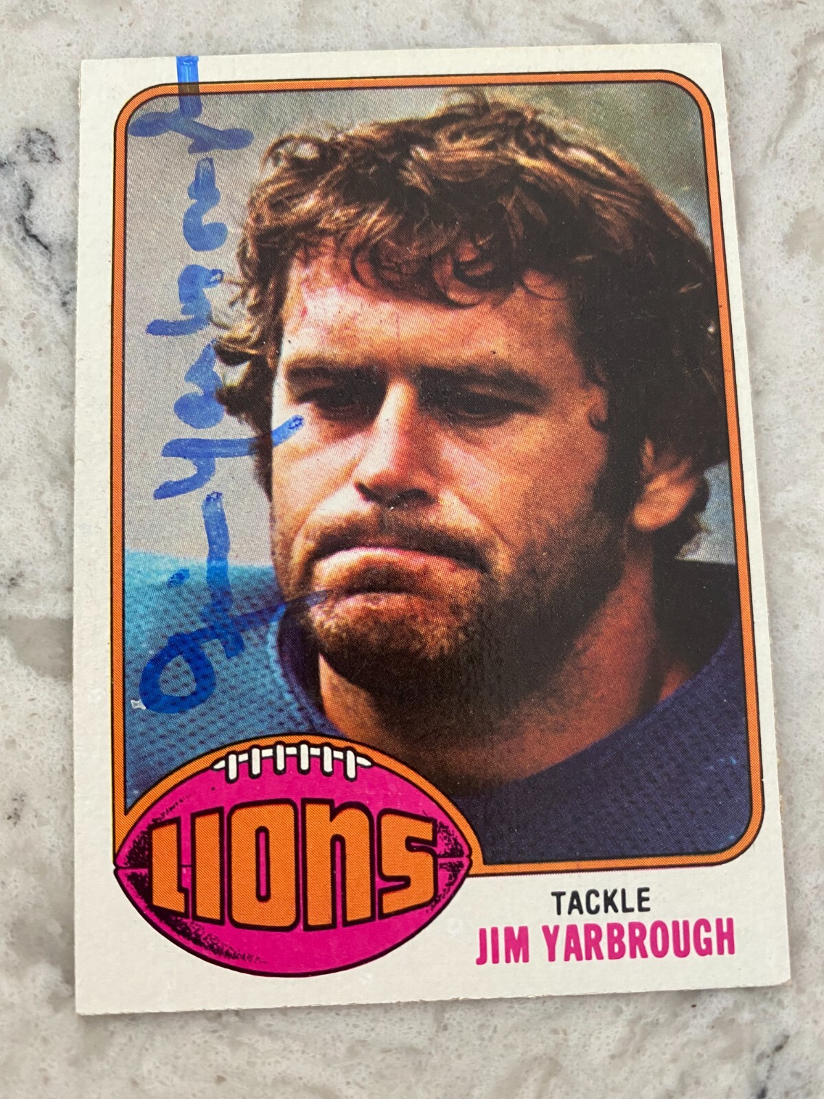 Jim Yarbrough Signed DETROIT LIONS Card 1976 Topps | eBay