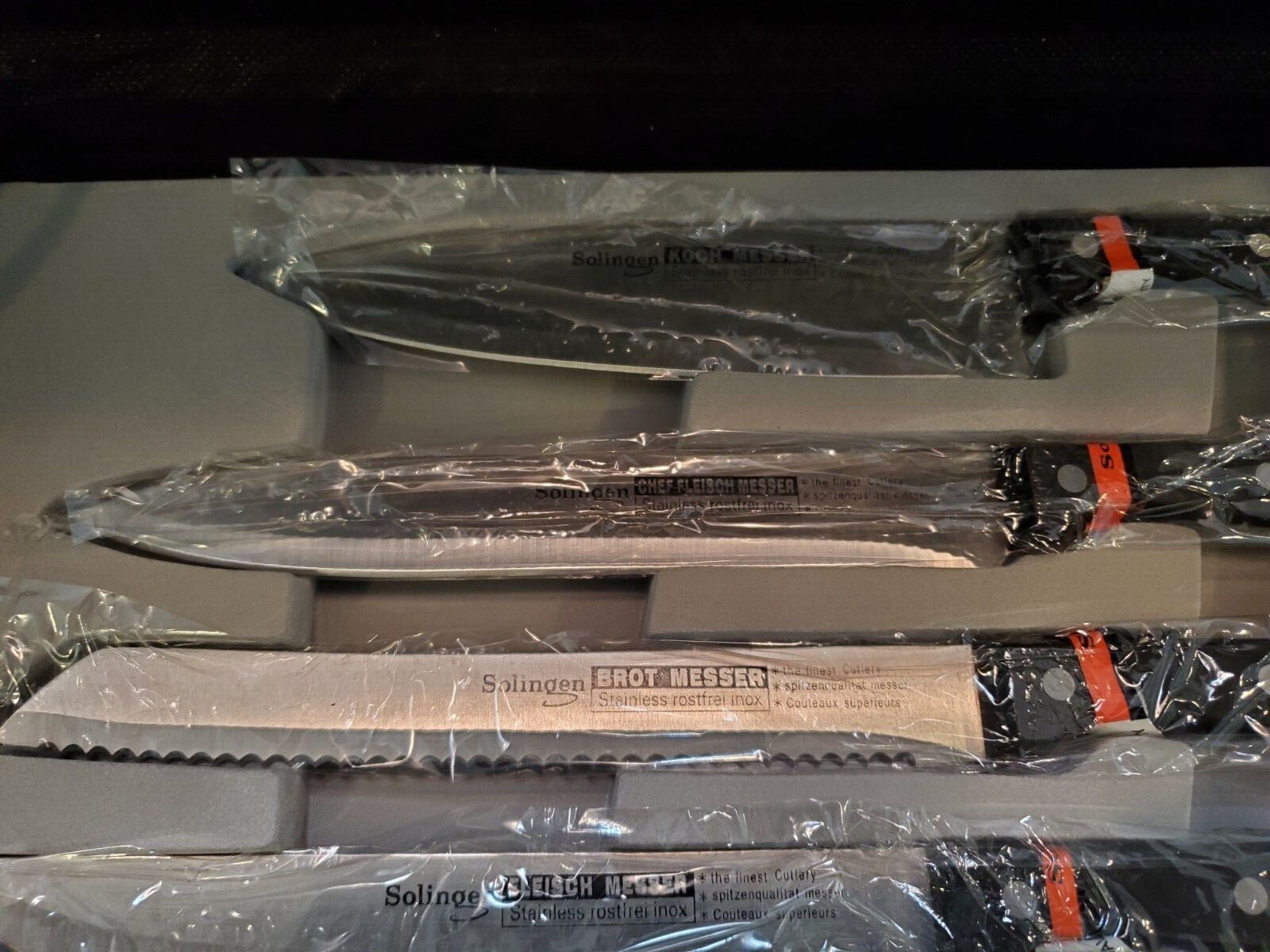 SOLINGEN Chef's Kitchen Knife Set 11pc Not Complete Cleaver Scissors ...