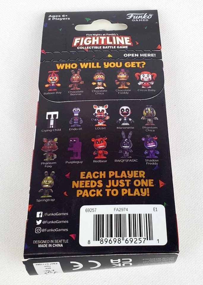 🐻 Funko FNAF 🐰 Fightline Blind Box Figure Pack Game Five Nights At ...