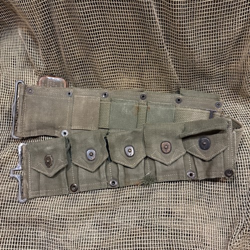 WW2 US Army USGI Dismounted M1923 Ammunition Cartridge Belt - M1 Garand ...