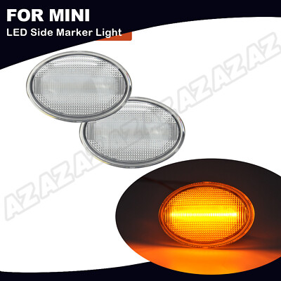 2X LED Side Marker Fender Light For Mini Cooper S R55 R56 R57 R58 R59 ...
