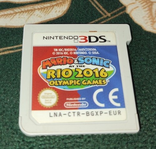 Jeu PAL "MARIO & SONIC RIO 2016 OLYMPIC GAMES" NINTENDO 3DS / 2DS LOOSE ...