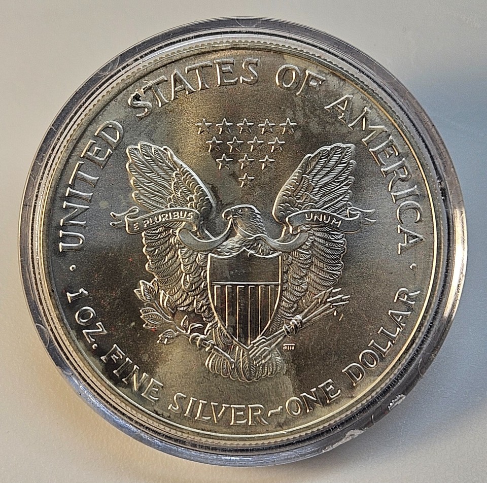 Elvis Presley 25th Anniversary U.S. Silver Eagle 1oz Fine Silver Coin ...