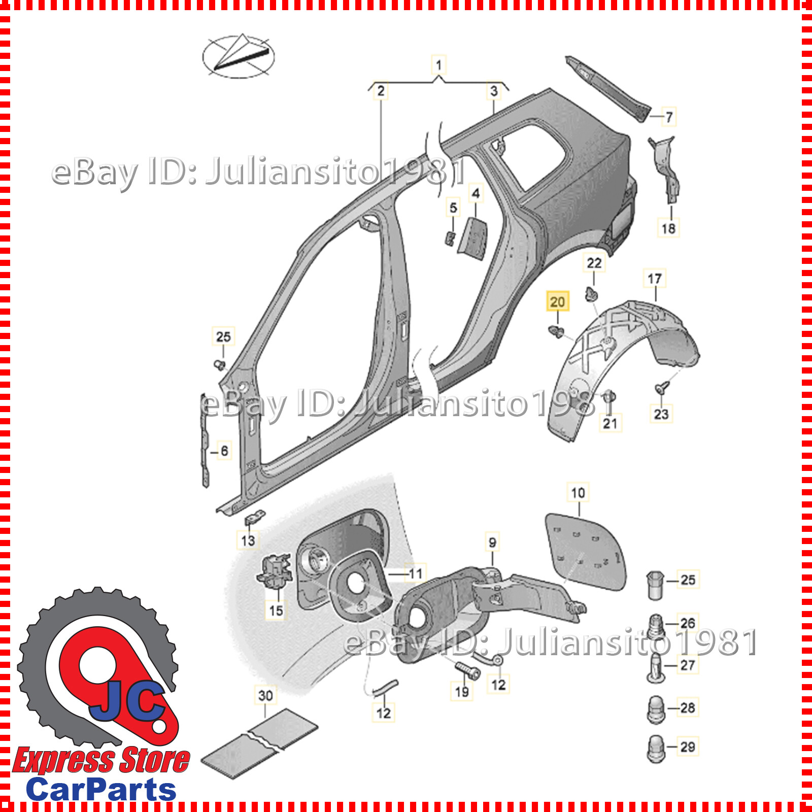 N10621301 VOLKSWAGEN GENUINE OEM FRONT NUT GROMMET DOOR TRIM PANEL NUT ...