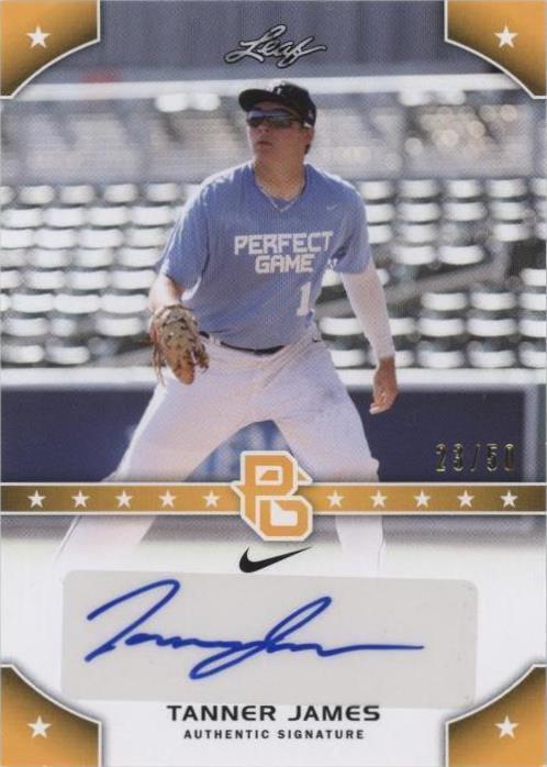 2015 Leaf Perfect Game National Showcase - Autographs Tanner James #PG ...