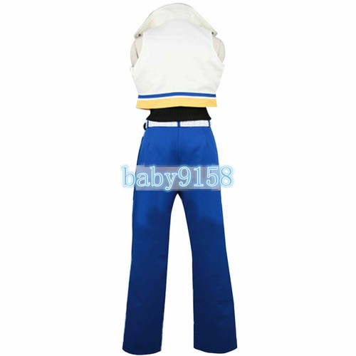 Kingdom Heart II Riku Cosplay Costum White Blue Fighting Full Set# | eBay