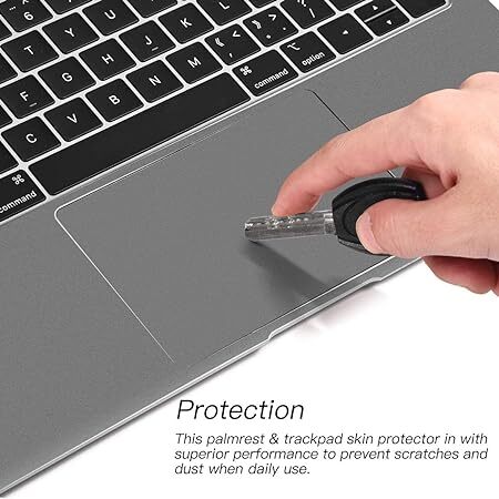 2 - Laptop touchpad Protector trackpad Cover Grey for Dell Inspiron 13 ...