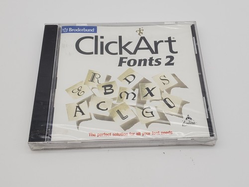 ClickArt Fonts 2 (Jewel Case) - Broderbund - New | eBay