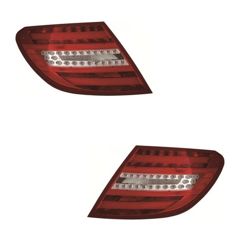 For Mercedes C Class W204 Berlina 2011-2014 Rear Lights Lamps Led Pair ...