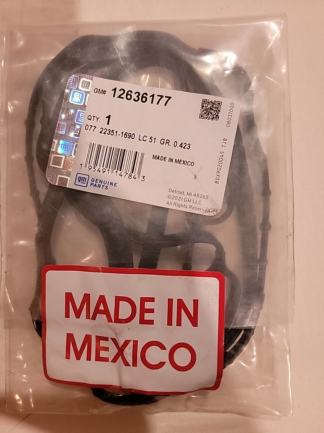 OEM NEW 16-22 Buick Chevrolet GMC 1.4L 1.5L Engine Valve Cover Gasket ...