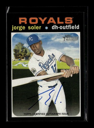Jorge Soler 2020 Topps Heritage Real One Autographs #JSO Auto | eBay