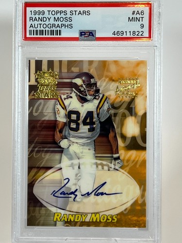 1999 TOPPS STARS AUTOS AUTOS #A6 RANDY MOSS PSA 9 AUTO | eBay