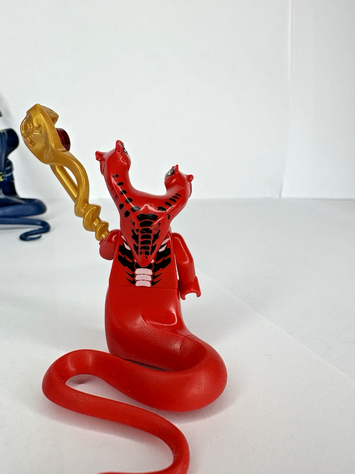 Lego Ninjago Serpentine Lot 3 Snakes W/ Weapons, Fangpyre Hypnobrai ...
