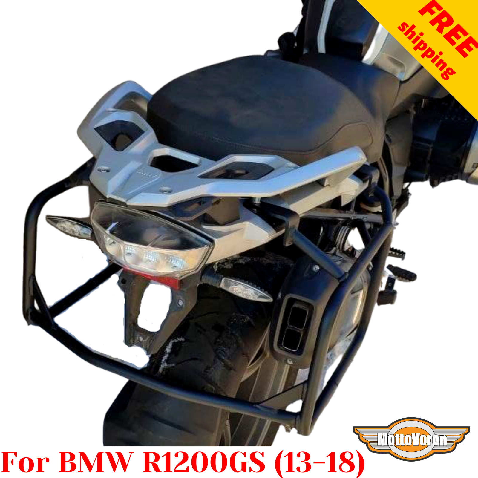 For BMW R1200GS Side carrier R 1200 GS Pannier rack for cases or bags ...